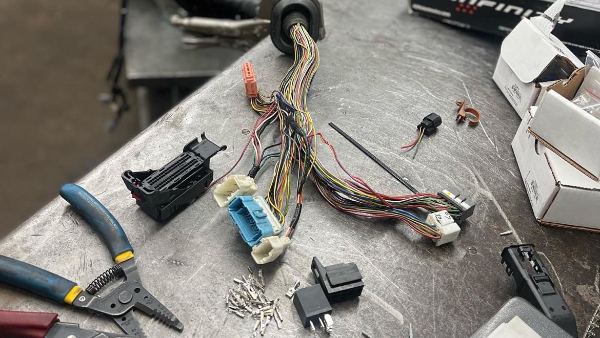 ASM Service- Modified S2000 Engine Harness for K20/24 to AEM Infinity ...