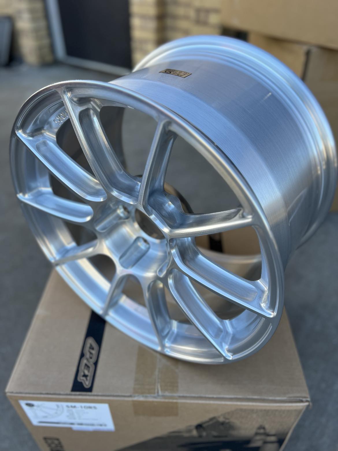 APEX SM-10RS Forged 17x10 +48 Wheel, Brushed Clear - Set of 4 ...